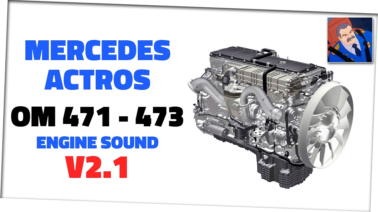 Mercedes Actros MP4 OM471 - OM473 engine sound (by Kriechbaum) - YouTube