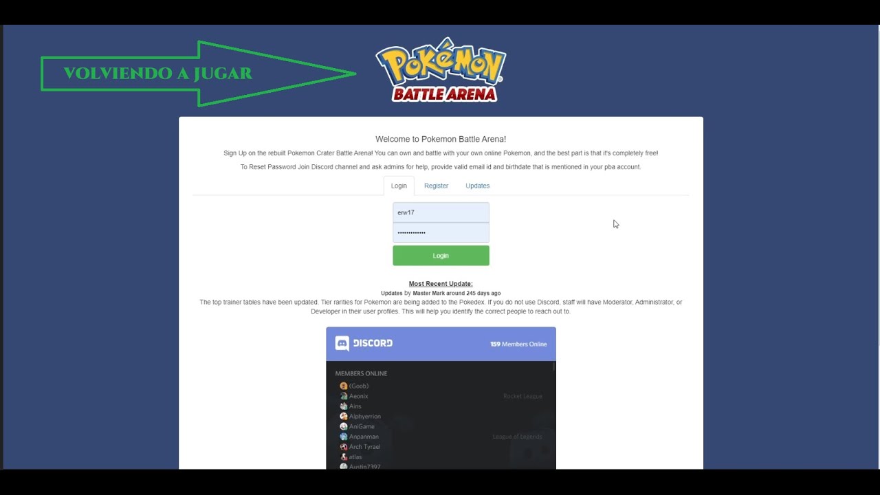 VOLVIENDO A JUGAR || POKEMON BATTLE ARENA (POKEMON CRATER) - YouTube