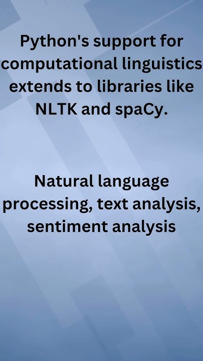 Computational Linguistics - YouTube