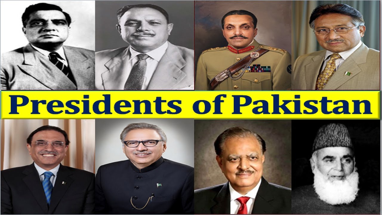 Presidents of Pakistan (1956-2021) | Mamnoon Hussain | Zardari | Arif ...