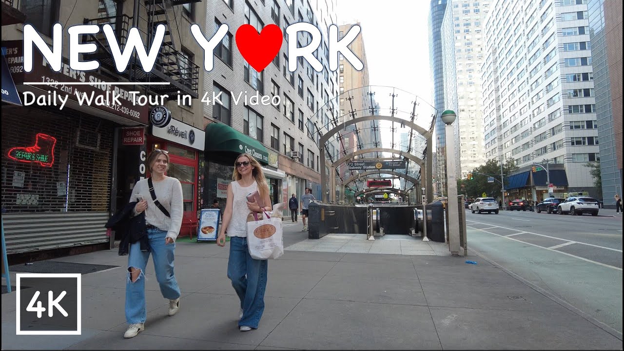 [Daily][Full] New York City, Upper East Side Manhattan Summer City Walk ...