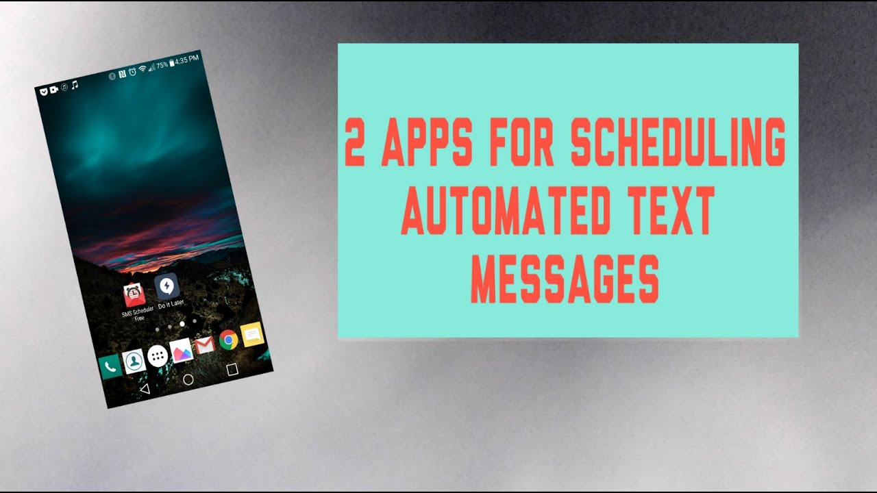 2 Apps for Scheduling Automated Text Messages - YouTube