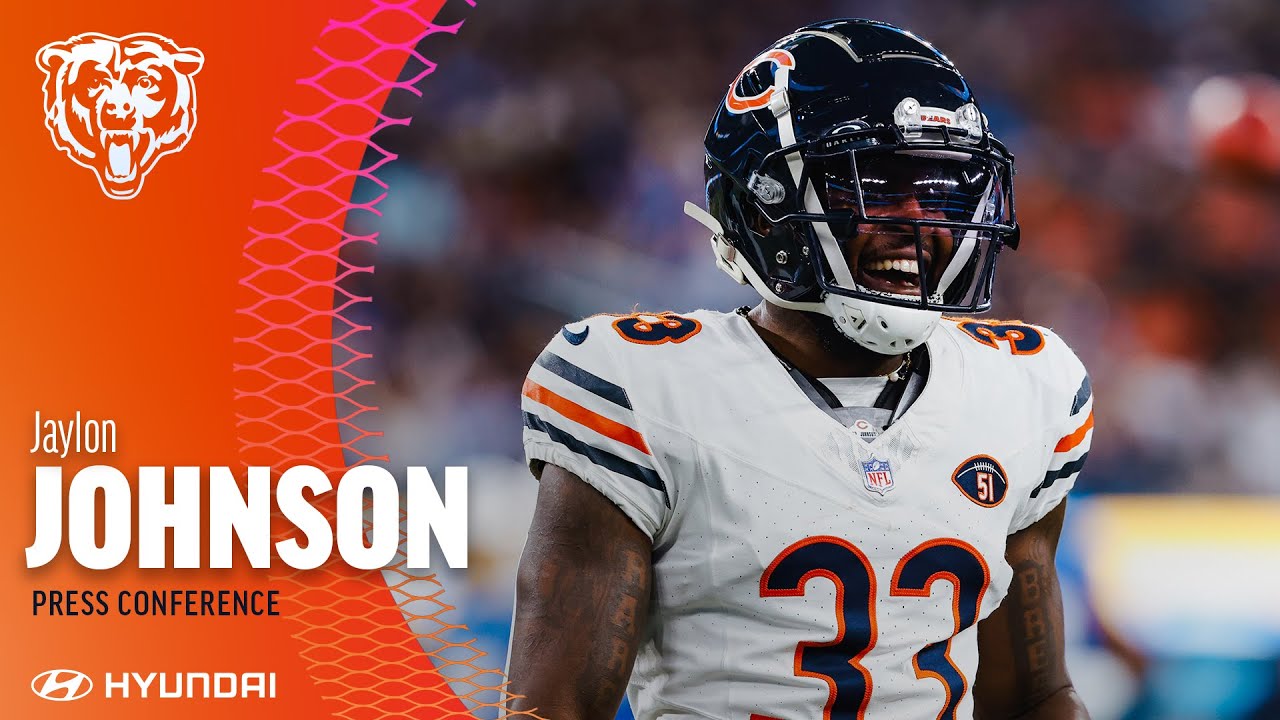 Jaylon Johnson Wednesday media availability | Chicago Bears - YouTube