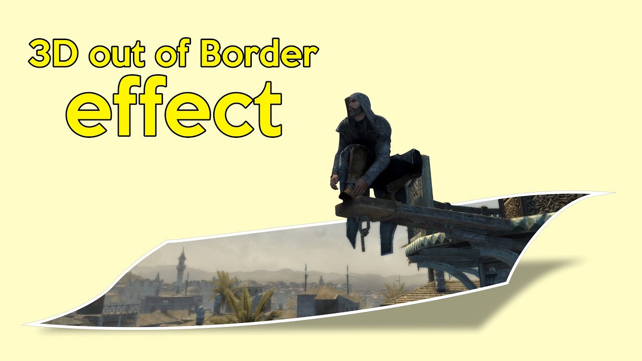 How to draw Out of Border 3D effect in CorelDraw - YouTube