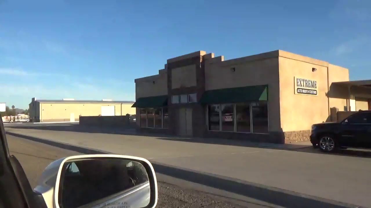 Driving Tour Of The Main Street In Blythe CA California Desert Town ...
