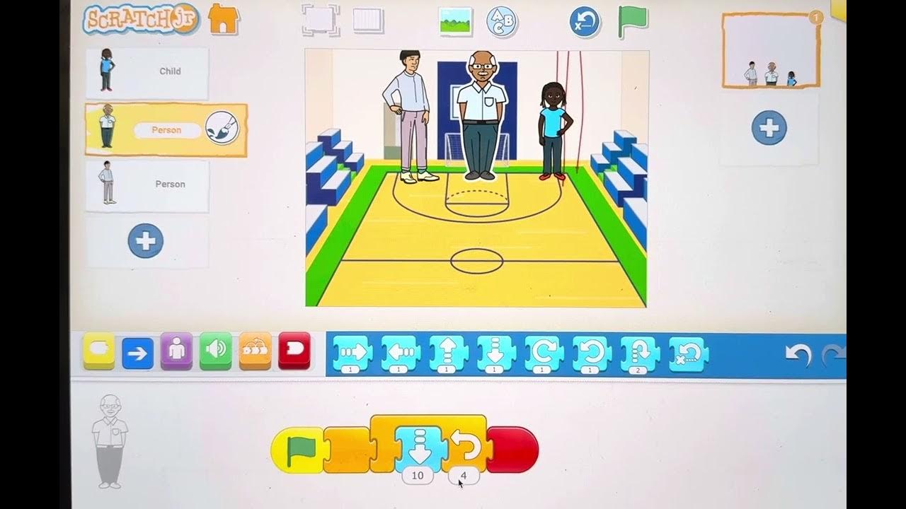 Scratch Jr repeat block - YouTube