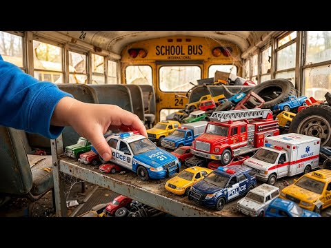 LOKING FOR POLICE CAR, AMBULANCE, FIRE TRUCK AND MOLEN TRUCK