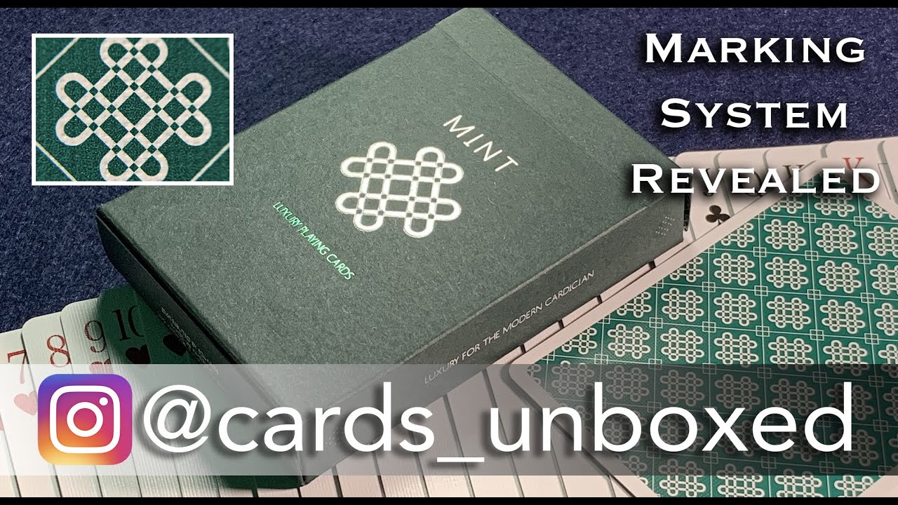 Cards Unboxed, MINT v2 playing cards Marking System Explained - YouTube