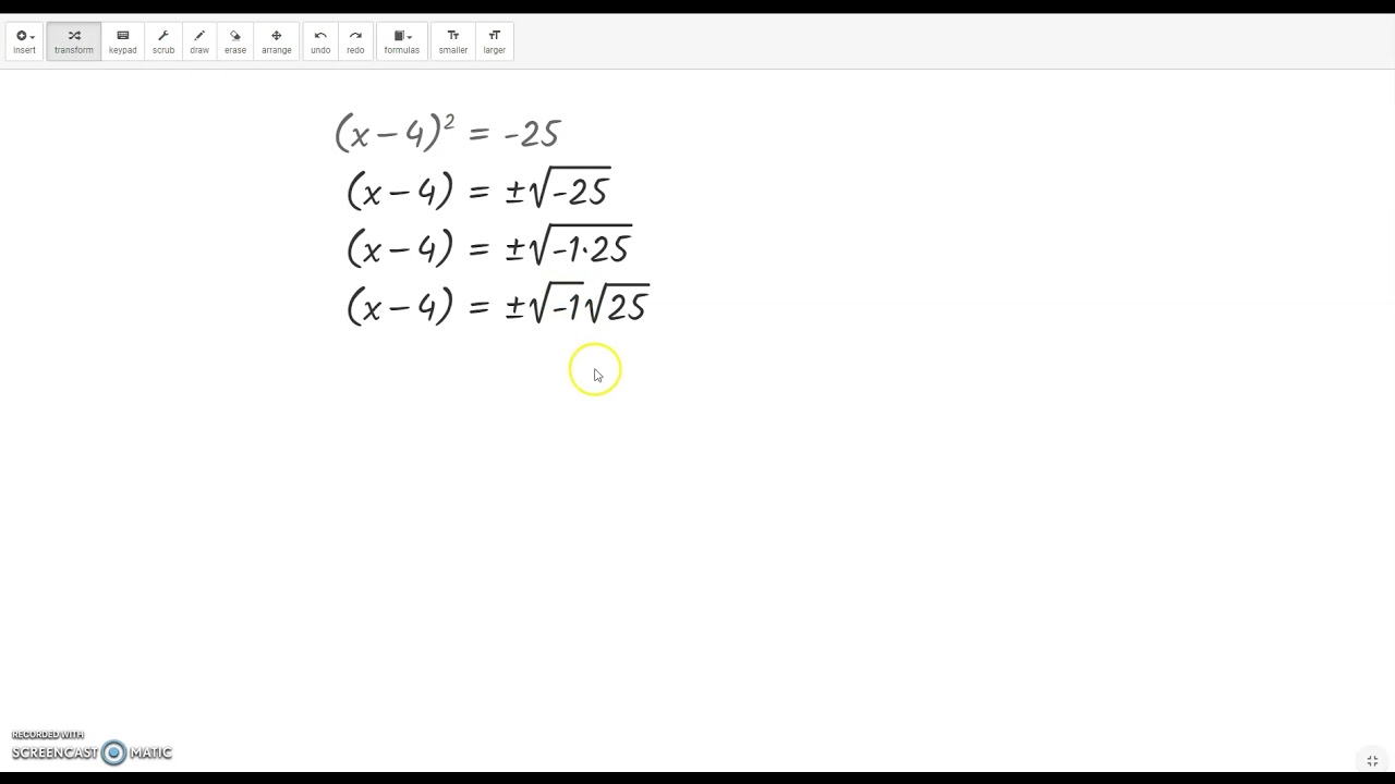 complex solutions - YouTube