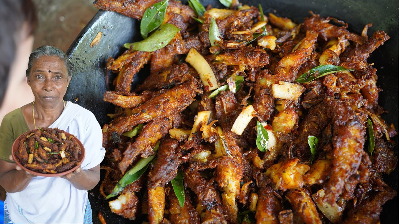 Kerala Style Anchovy Fish Curry | Netholi Mulaku Fry - YouTube