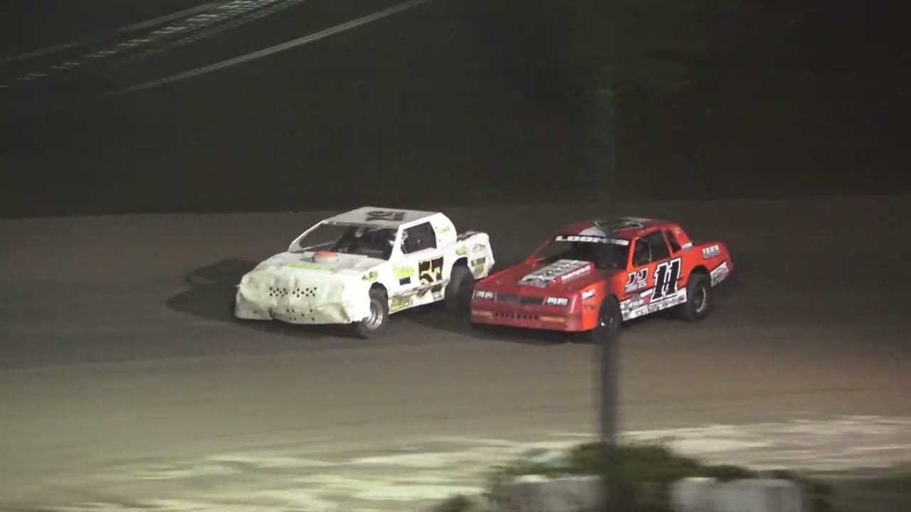 Street Stock Heat Race #1 at Mount Pleasant Speedway, Michigan on 09-16 ...