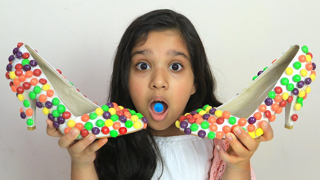 !! Shfa pretend play sell sweet shoes - YouTube