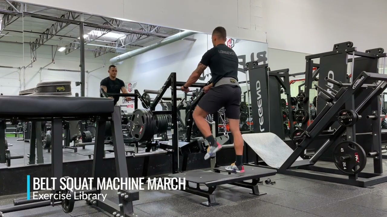 Belt Squat Machine March - YouTube