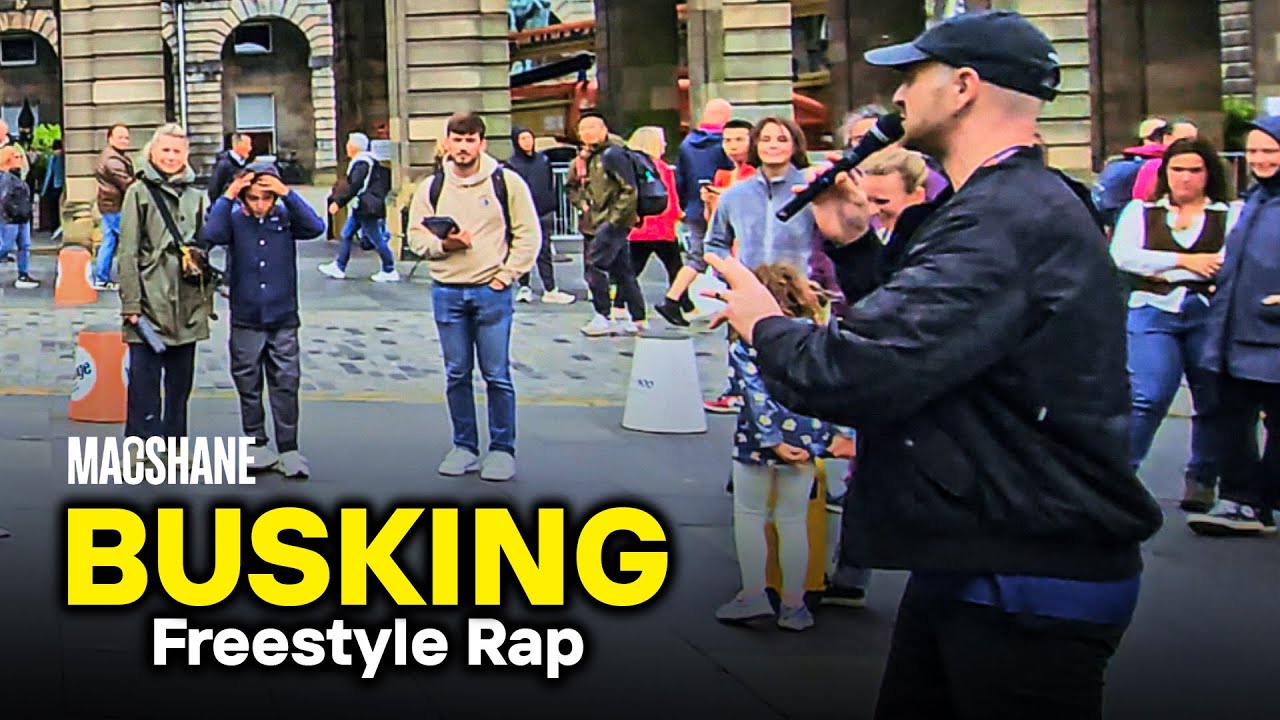 Freestyle Rapping Until I Stole the Spotlight on a Busy Street! - YouTube