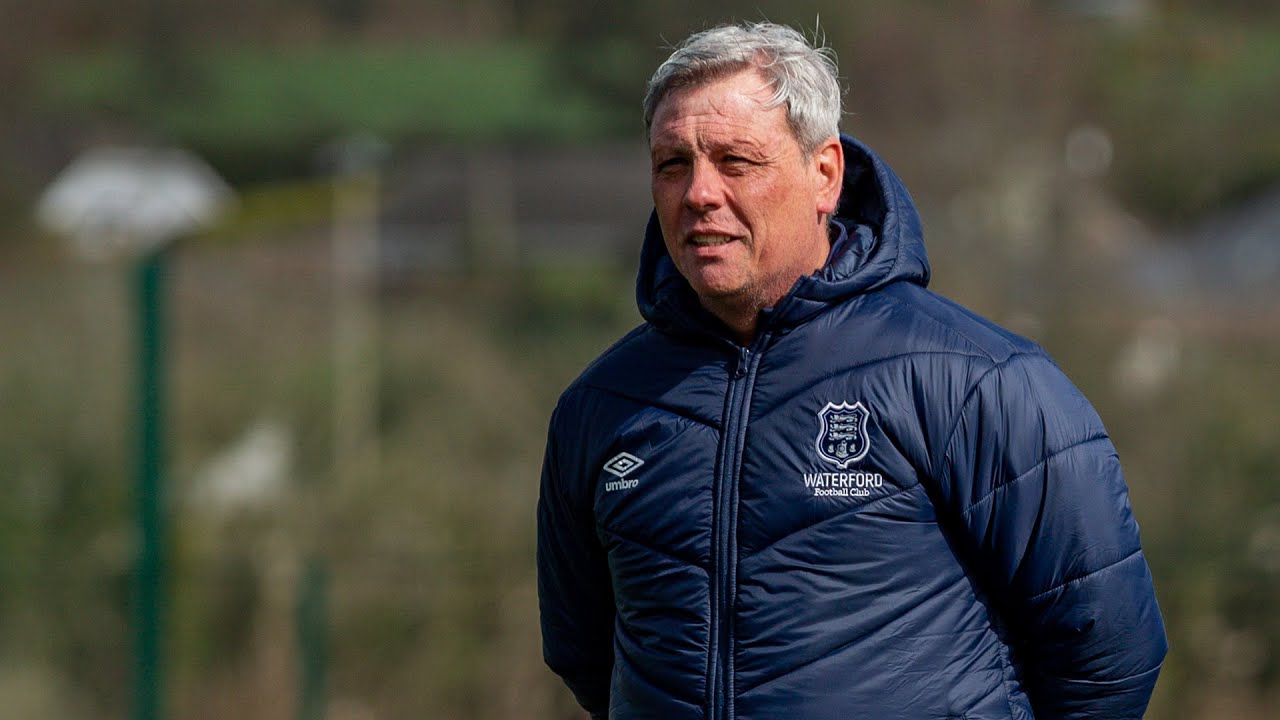 Keith Long's first interview as Waterford FC head coach - YouTube