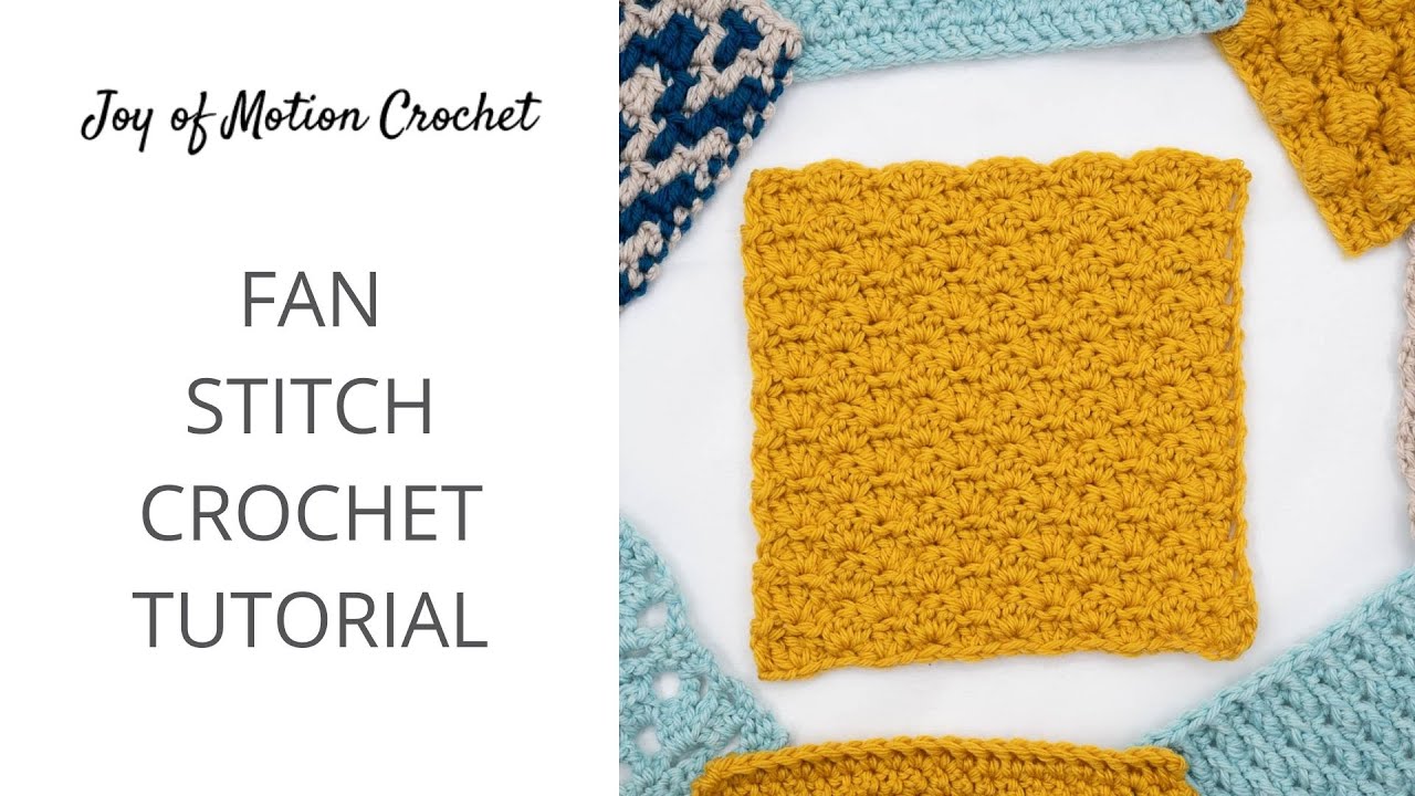 Fan Stitch Crochet Tutorial - YouTube