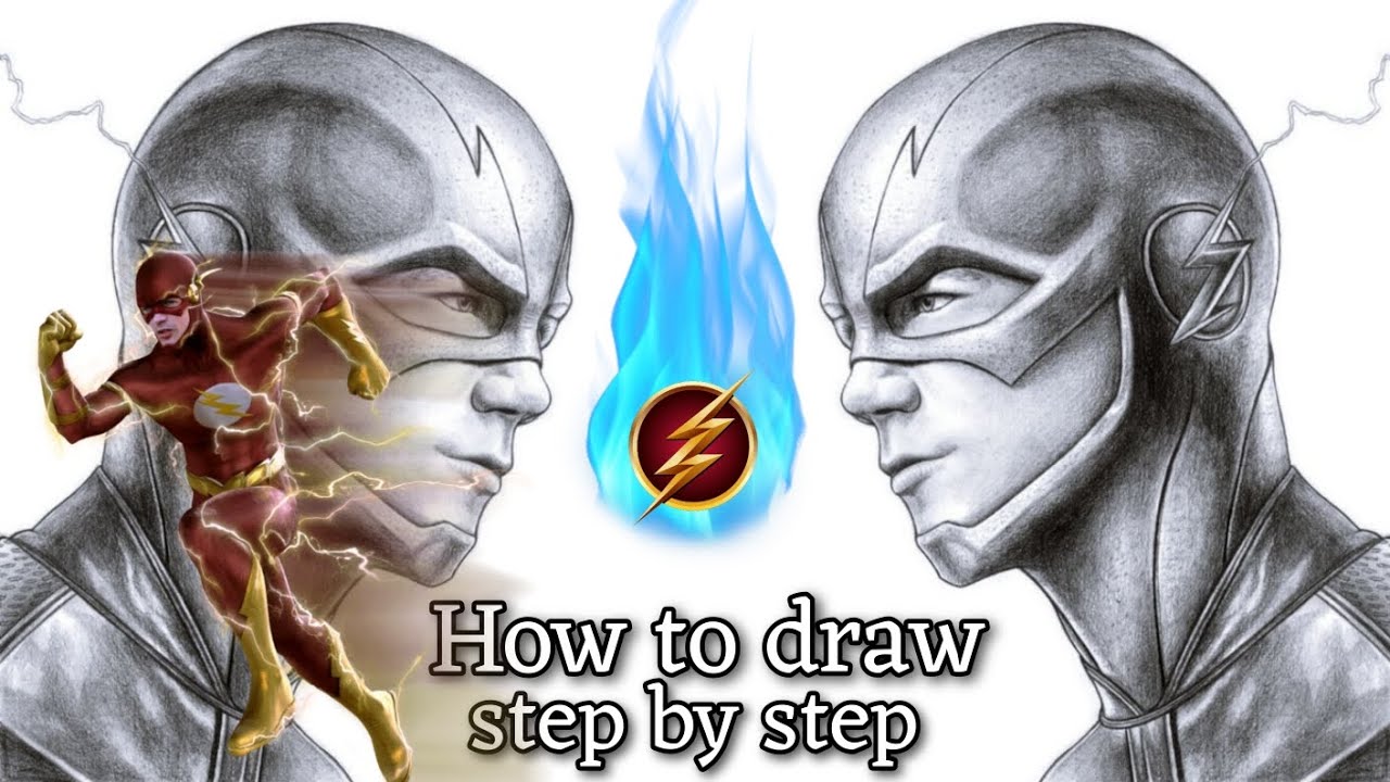 How to draw flash || justice league #dc #flash #sketch #tutorial - YouTube