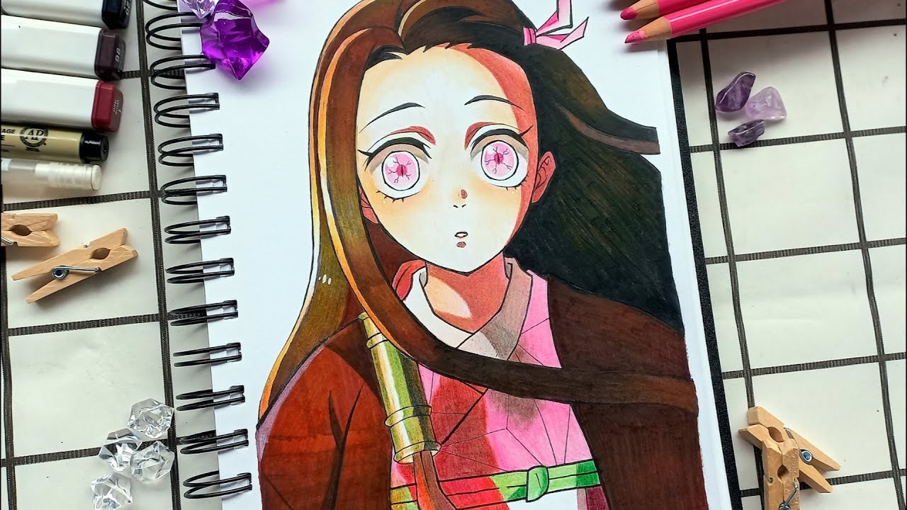 Drawing KAMADO NEZUKO [ Demon Slayer ] - YouTube