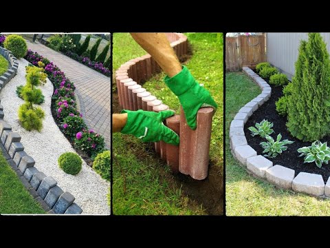 Garden Bricks | how to install brick edging - YouTube