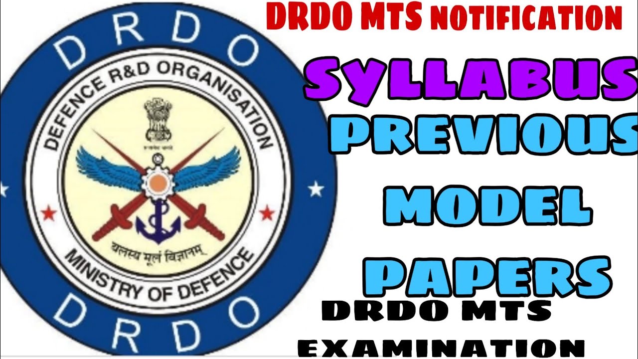 DRDO MTS examination and syllabus and model papers - YouTube