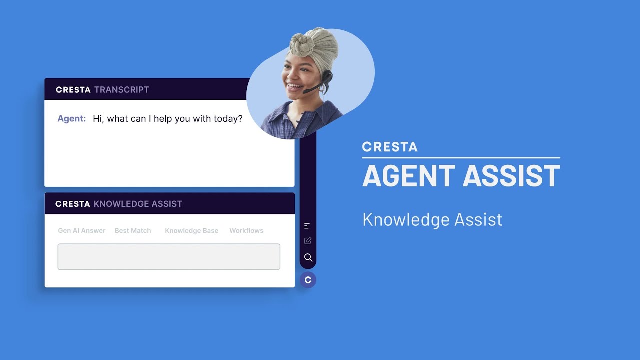 Cresta Knowledge Assist - YouTube