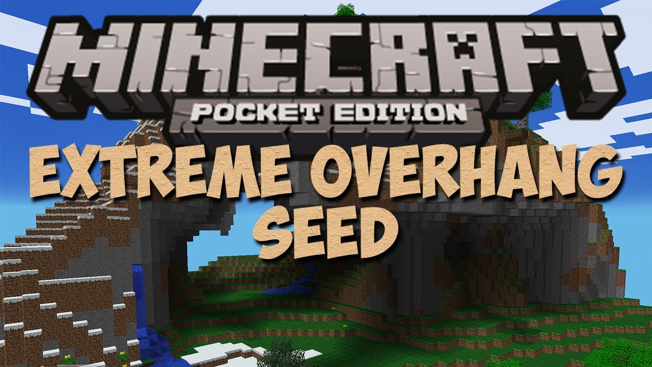 EXTREME OVERHANG SEED - Minecraft Pocket Edition - YouTube