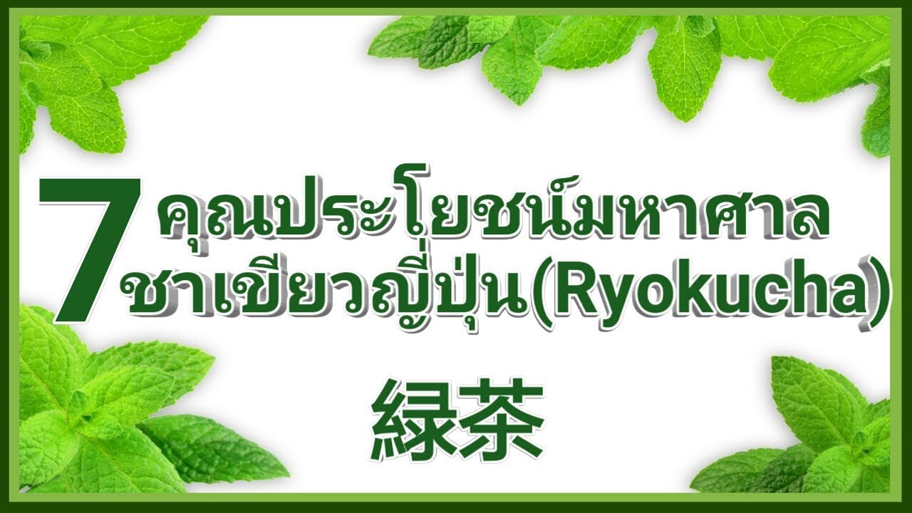 7 คุณประโยชน์มหาศาลของชาเขียวญี่ปุ่น ( 緑茶 Ryokucha ) - YouTube