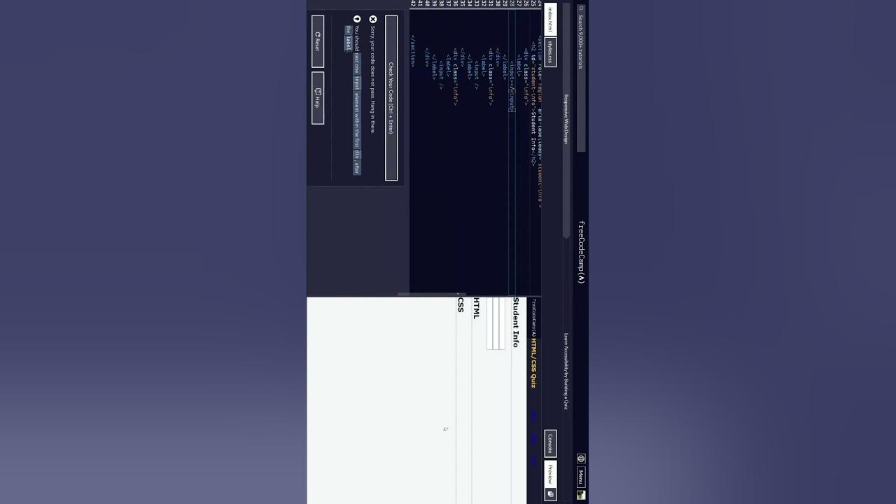 Day 8 Responsive Web Design Free Code Camp Webproject Freecodecamp Youtube