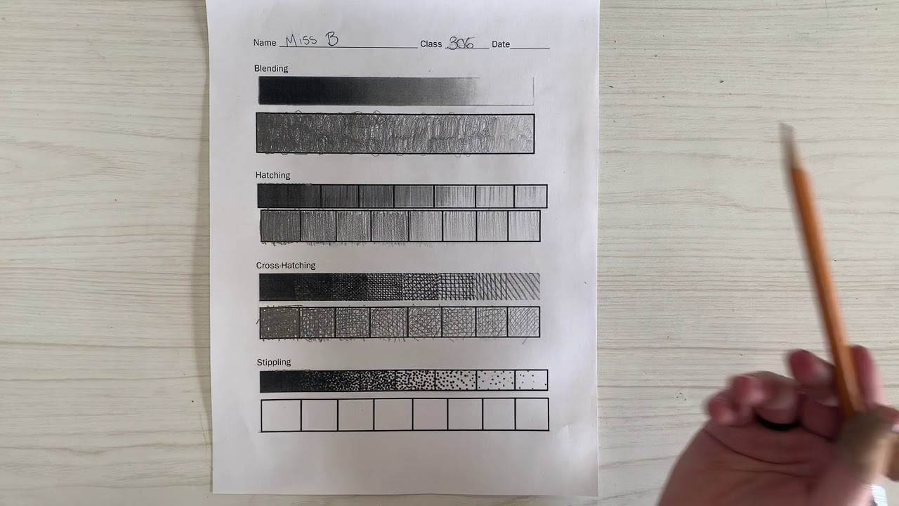 Pencil drawing #1- Drawing Different Values - YouTube