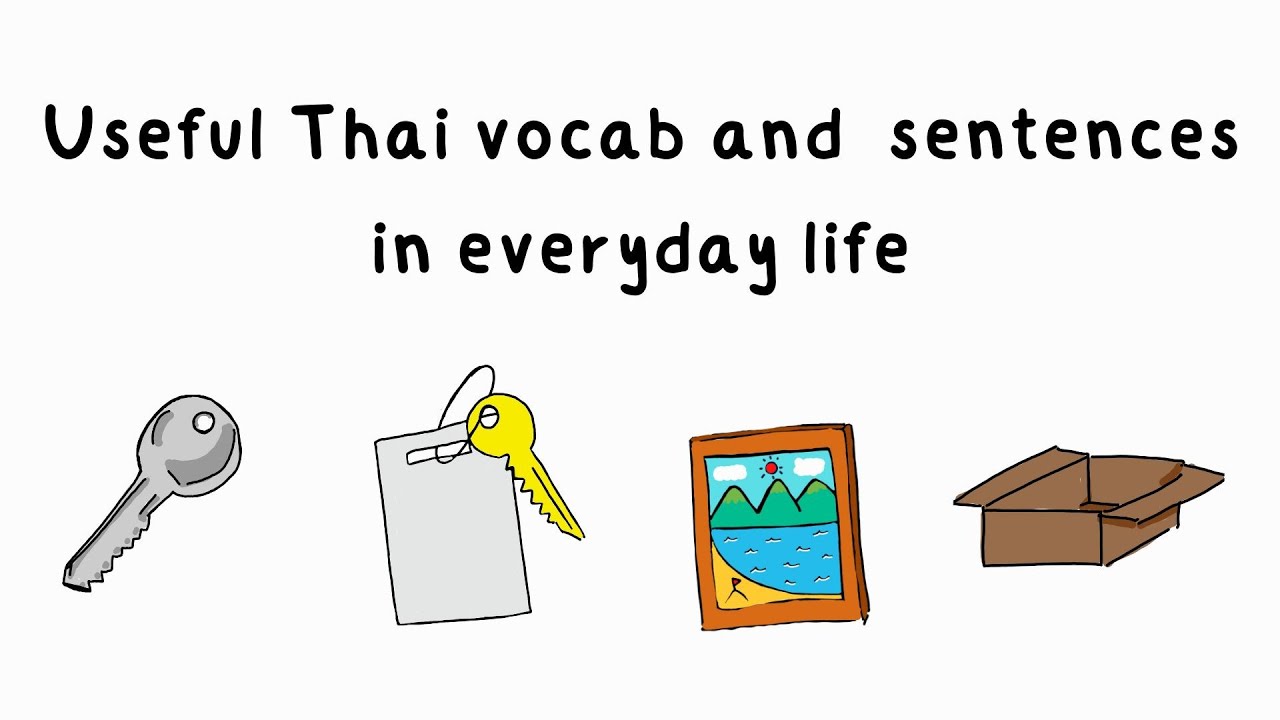 Thai language: Useful vocab and sentences in everyday life 2 - YouTube