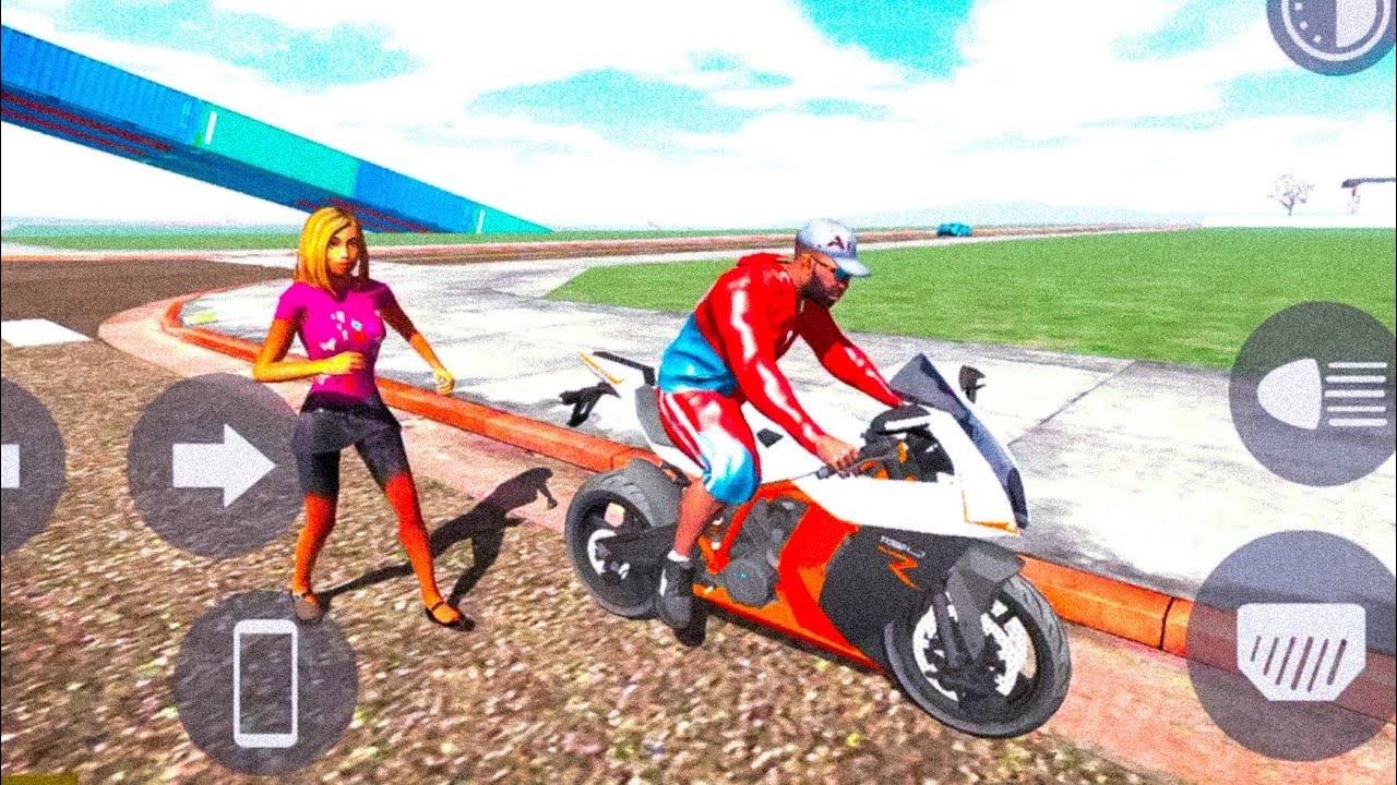 New KTM Bike Drive Indian Bike Driving 3D New Game Girl Try To Punch Me ...