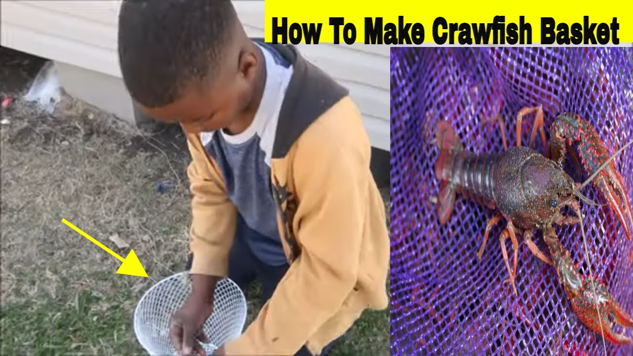 How To Make A Crawfish Trap Basket From Dollar Tree - YouTube