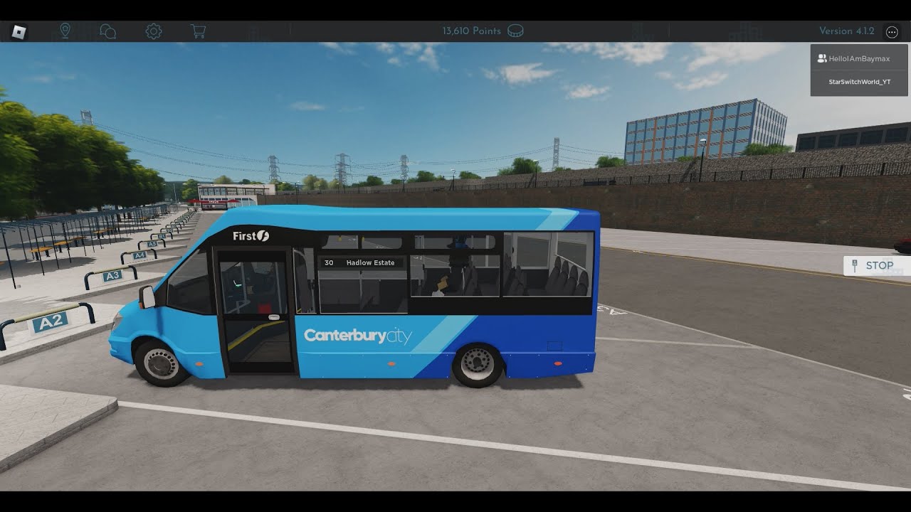 Canterbury Bus Simulator V4.1 - FRV Ride: Route 30. First City Mercedes ...