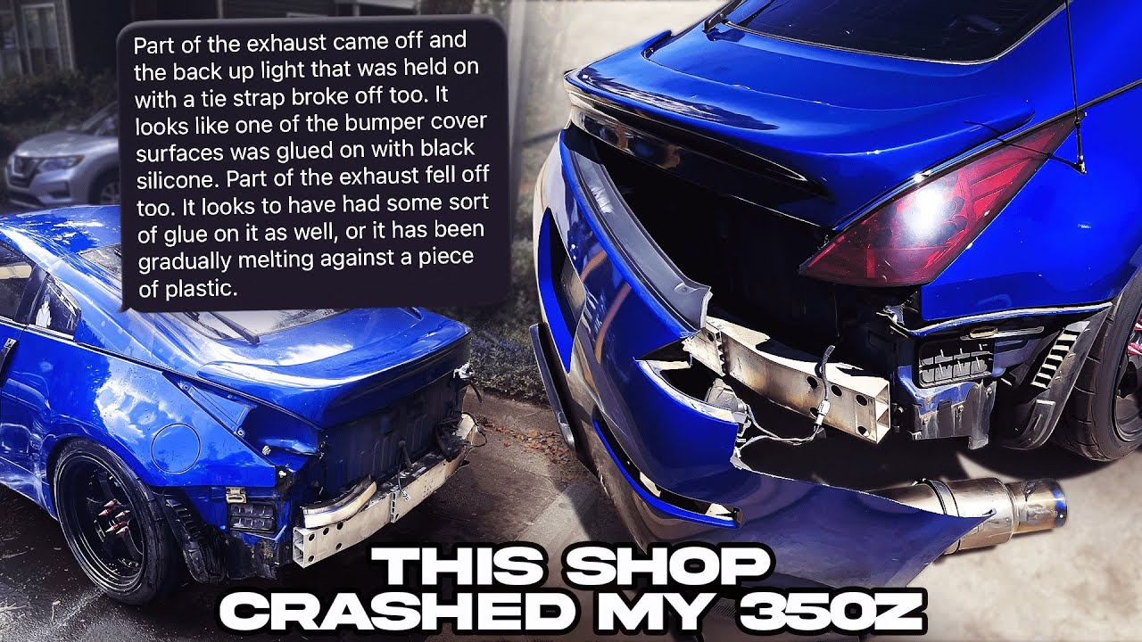 This Shop Crashed My 350Z!! - YouTube