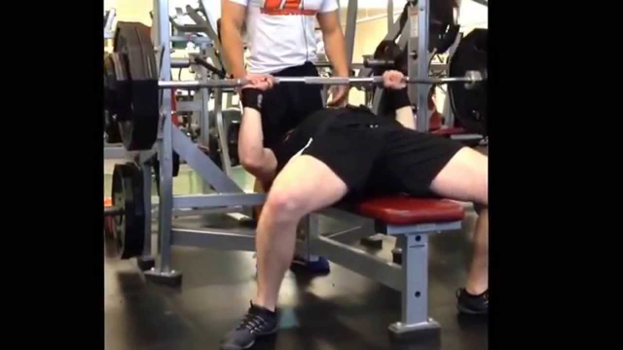 260 bench press at 163 lbs - YouTube