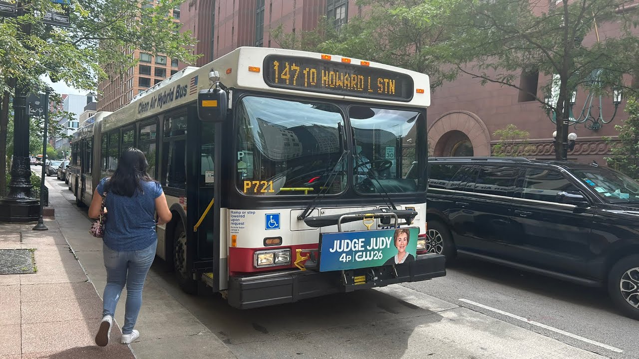 CTA Bus Ride 147 Outer Drive Express From Van Buren To Foster CTA New ...