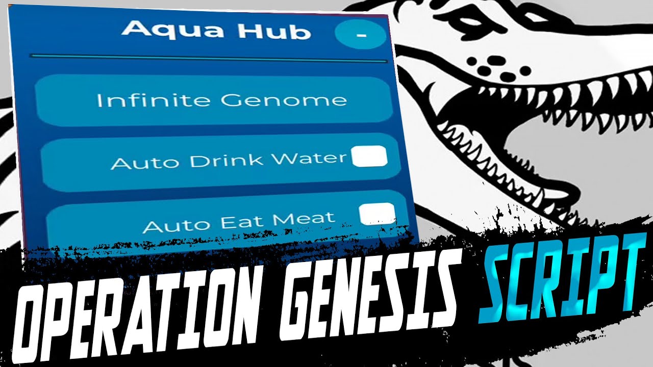 Operation Genesis script – (Infinite Genome, Auto Drink Water) - YouTube
