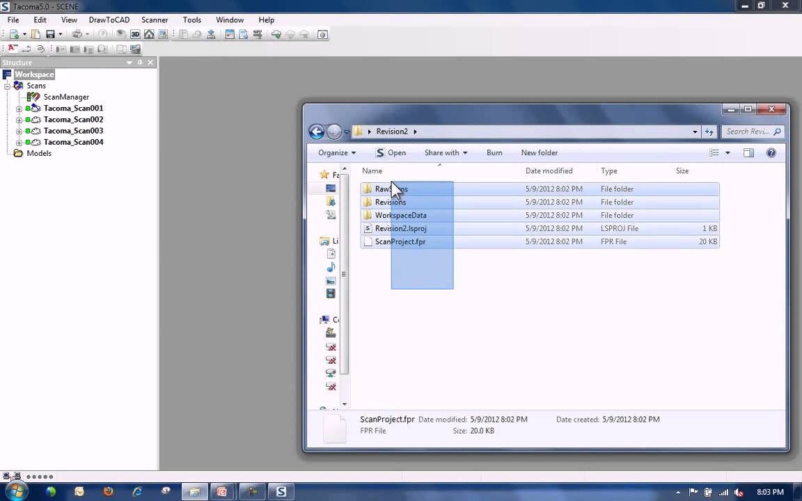 SCENE 5 0 Scan Project Exporting a Scan Project - YouTube