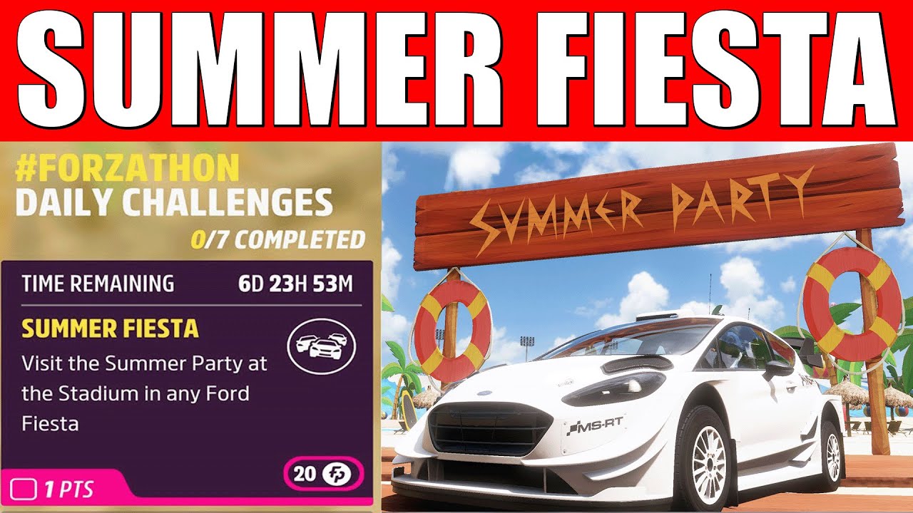 Forza Horizon 5 Summer Fiesta Daily Challenge | Visit the Summer Party ...