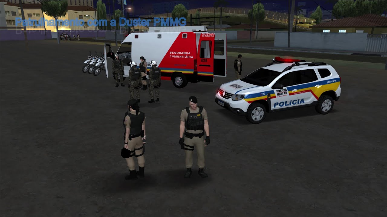 Patrulhamento com a Duster PMMG Uberaba MG - YouTube