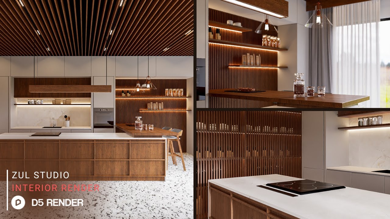 Realistic Interior Render with D5 Render | Pantry 232 Part 2 ...