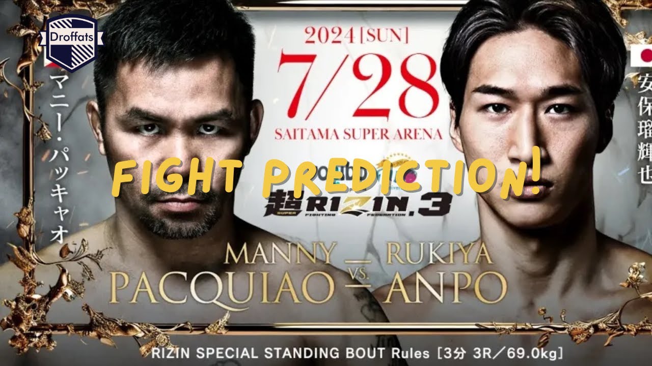 Manny Pacquiao vs. Rukiya Anpo Fight Prediction! - YouTube