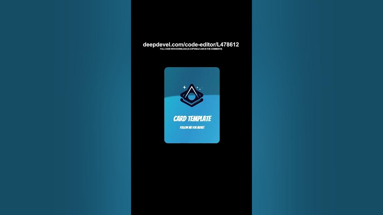 CSS Wave Effect Card 🌊 | Animated Card Tutorial! #shorts #coding #waves ...