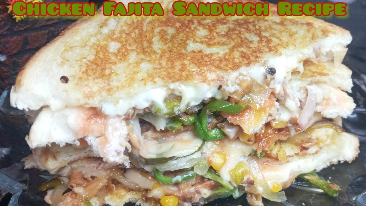 Chicken Fajita Sandwich Recipe |recipe by KITCHEN WITH NABIHA | - YouTube