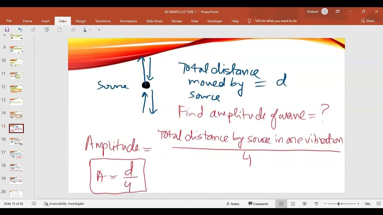 AS physics waves lecture # 1 (out of 3). - YouTube