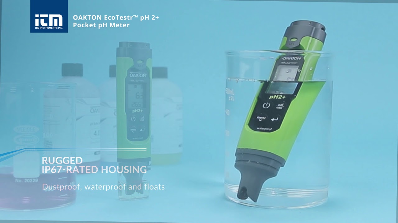 Getting to know the OAKTON EcoTestr pH2+ Pocket pH Meter - YouTube