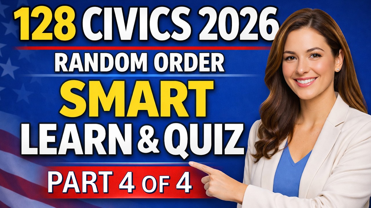 128 Civics Questions for US Citizenship Interview 2026 Random Order ...