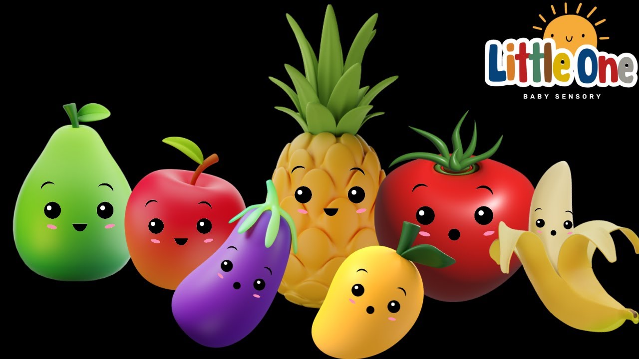 Dancing veggies -Dancing fruits- CUTE Animation - Baby Sensory video ...