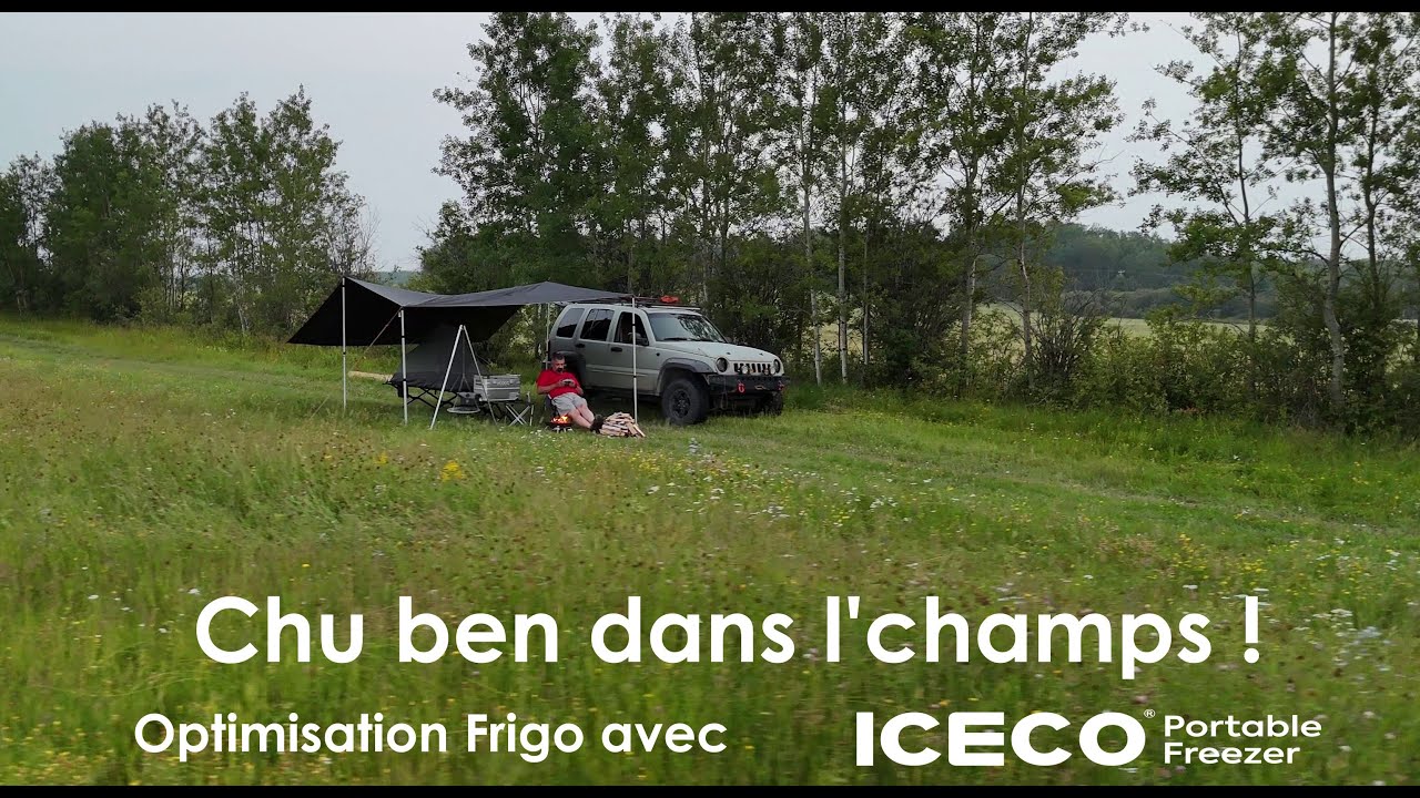 Camping in a field, tips and tricks for fridge with Iceco . - YouTube