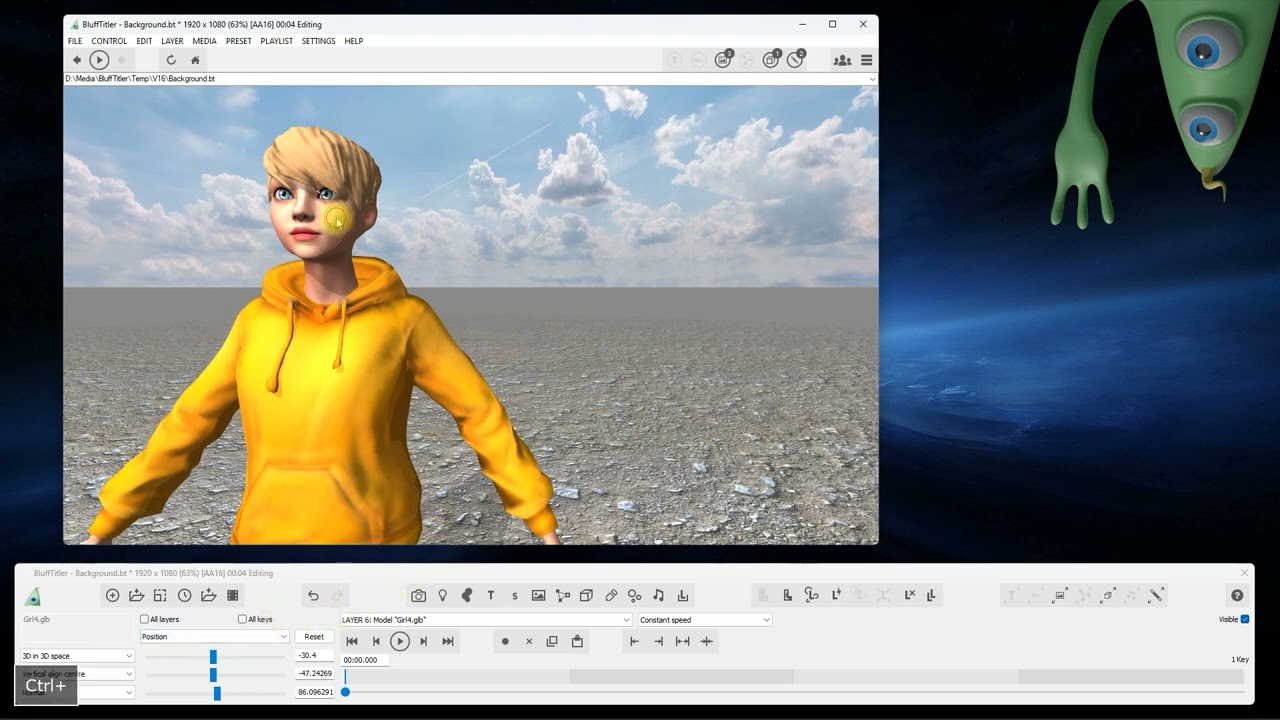 BluffTitler 16 introduces 3D model animations - YouTube
